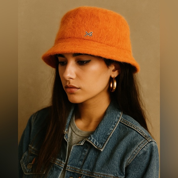 betmar | Accessories | Vintage Betmar New York Angora Wool Blend Orange ...